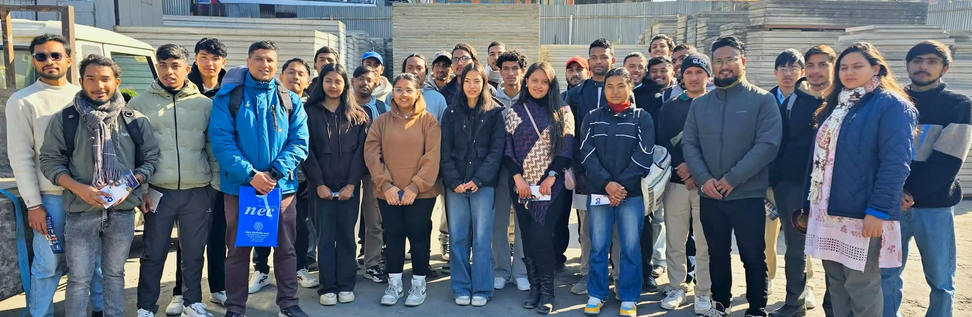 Nec Civil Engineering Students Visit Nepal Eco Panel Factory Bhaktapur ...